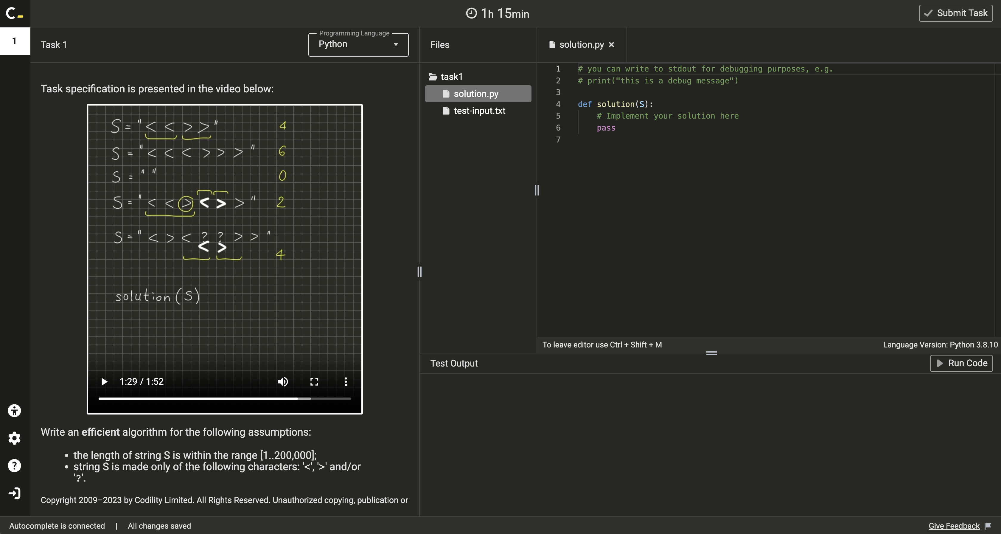 New task type: Video – Codility