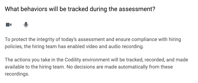 Video Proctoring – Codility