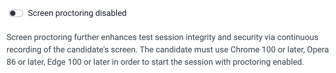 New feature: Screen Proctoring – Codility