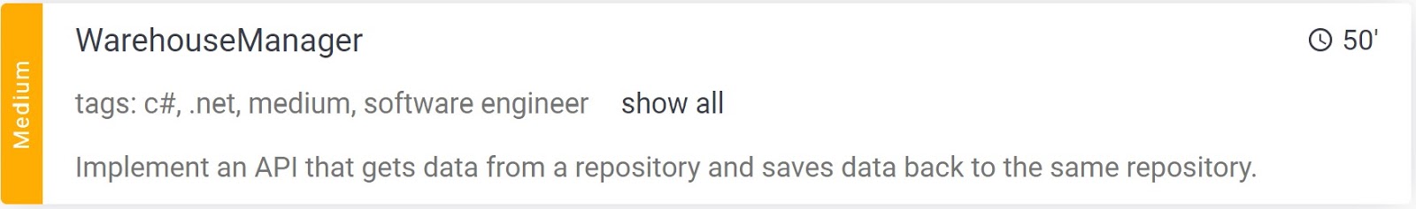 Assessing Backend Developers – Codility