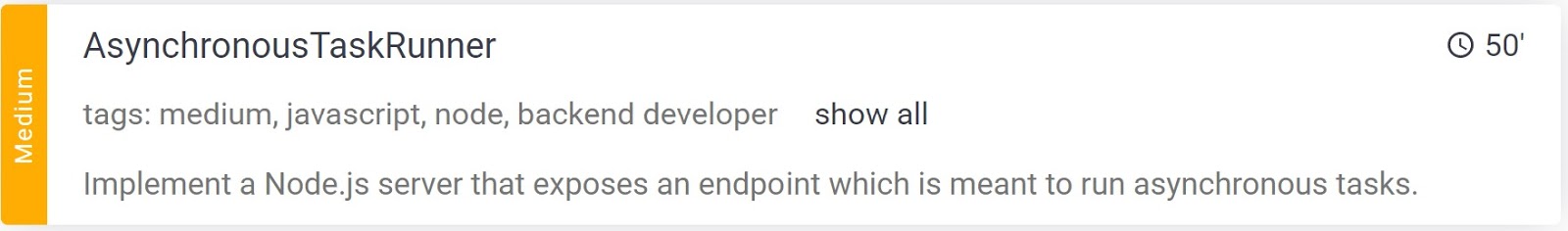 Assessing Backend Developers – Codility