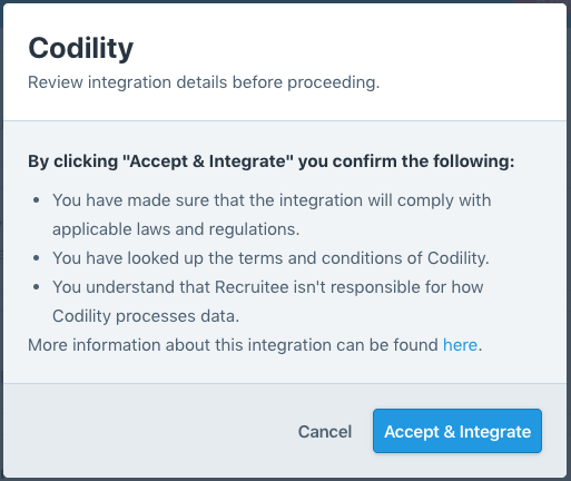 Integrating with Recruitee – Codility